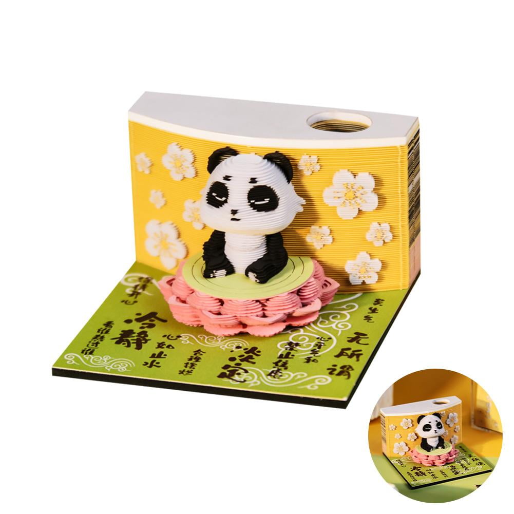 Panda 3D Sticky Notes Creative Paper Sculpture 2025 Sticky Note Book ...