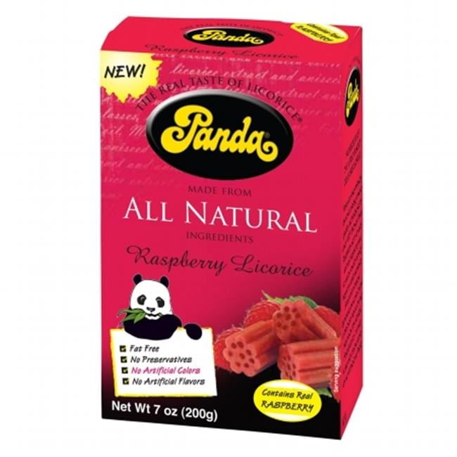 Panda 8 x 7 Oz. Natural Licorice Panda Raspberry Chews Box - Walmart.com