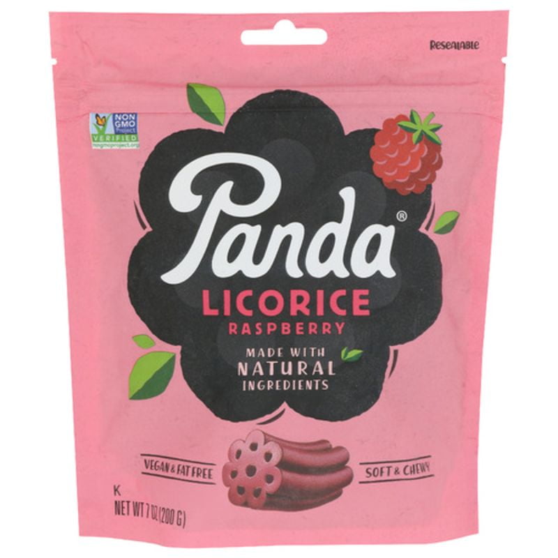 Panda All Natural Raspberry Licorice 7 oz Pack of 3 - Walmart.com