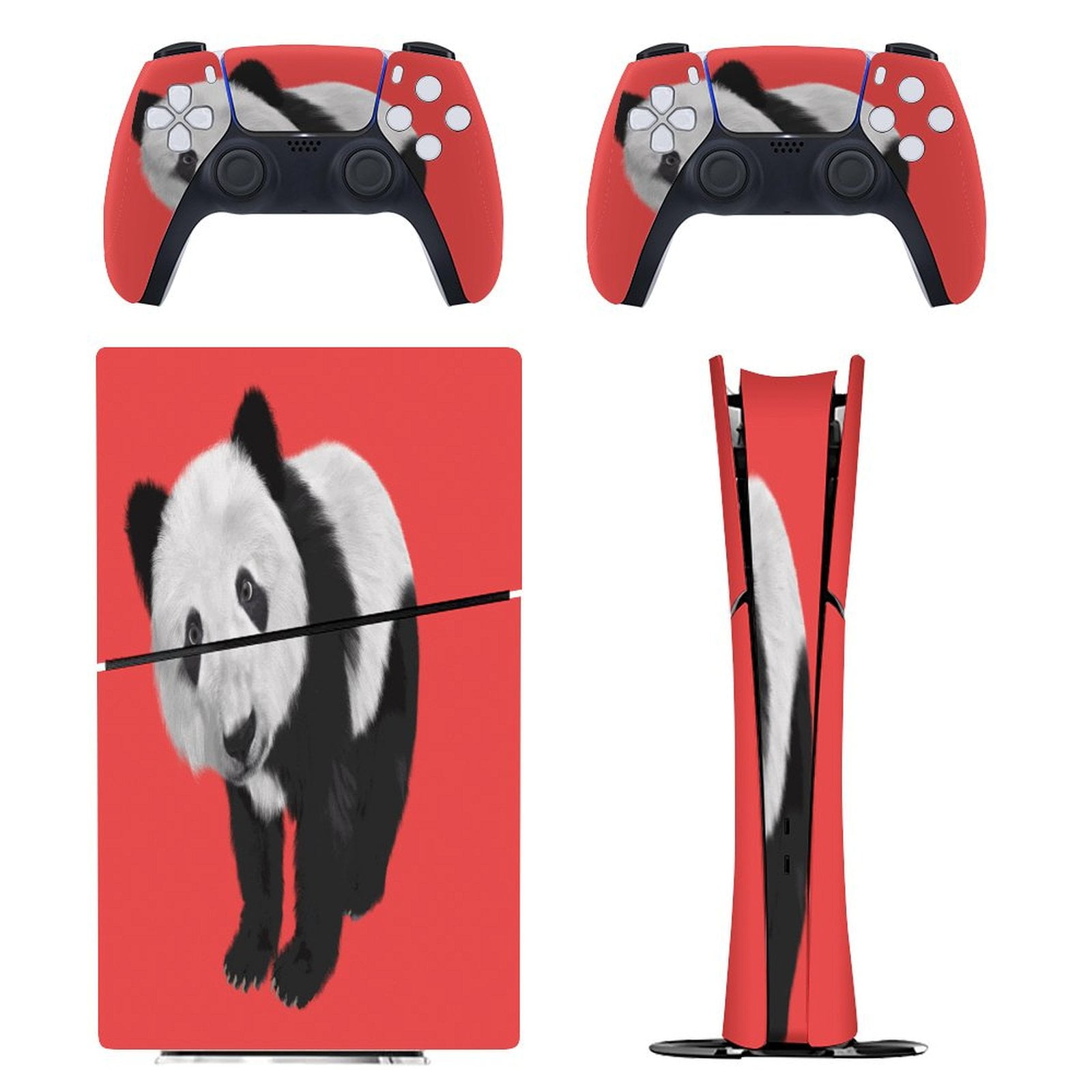 Panda, Animal PS5/PS5 Slim Digital Disc Skin Sticker For Console And ...