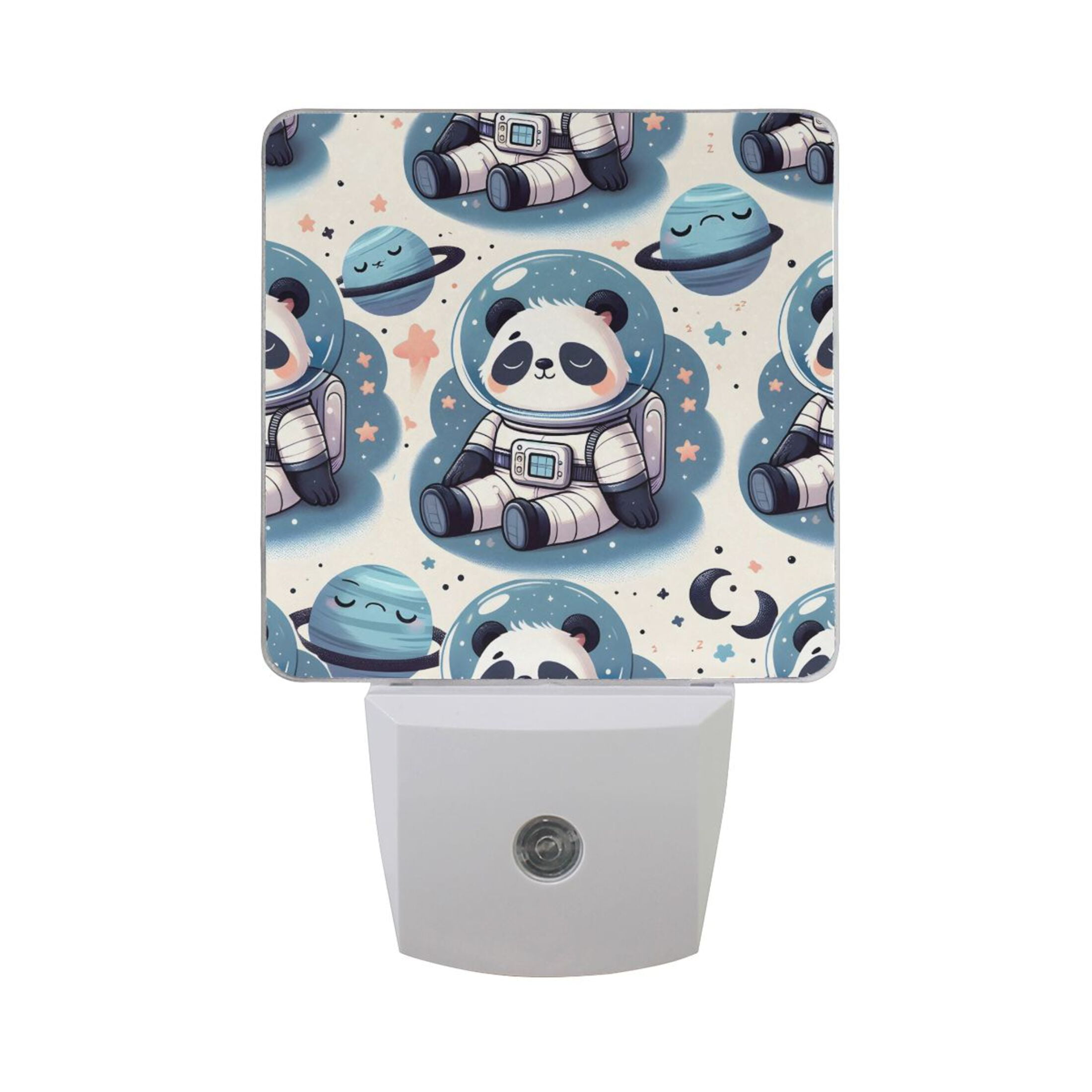 Panda Astronauts Sleeping Night Light 2 Pack LED Nightlight Plug into ...