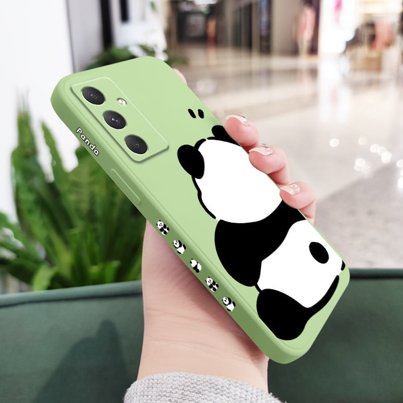 Panda Back Phone Case For Samsung Galaxy A55 A35 A25 A15 A05 A05S A54 A34 A24 A14 A04 A04S A04E ...
