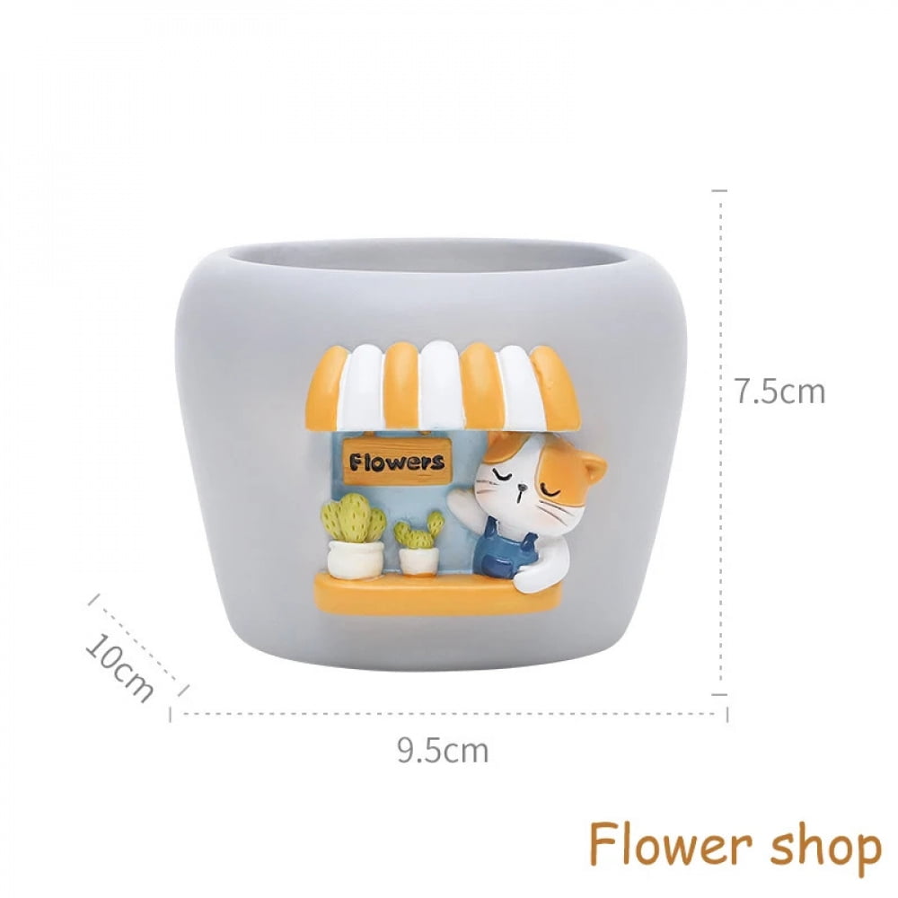 Panda Bakery Planter for Succulents Air Plants Cute Flower Pots Fairy ...