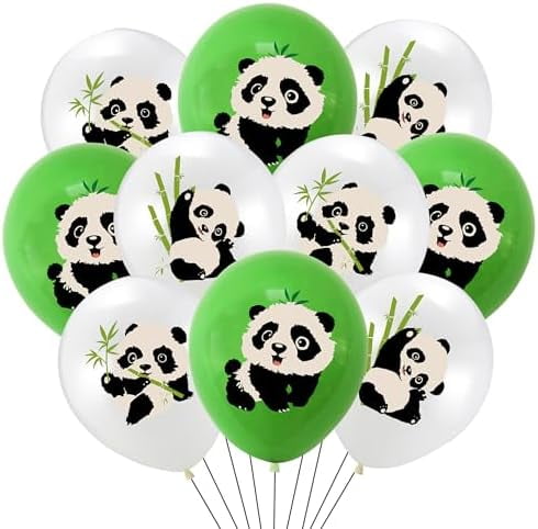 Panda Balloons, 12-Inch Latex Panda Balloon Animal, 24 Pack for ...