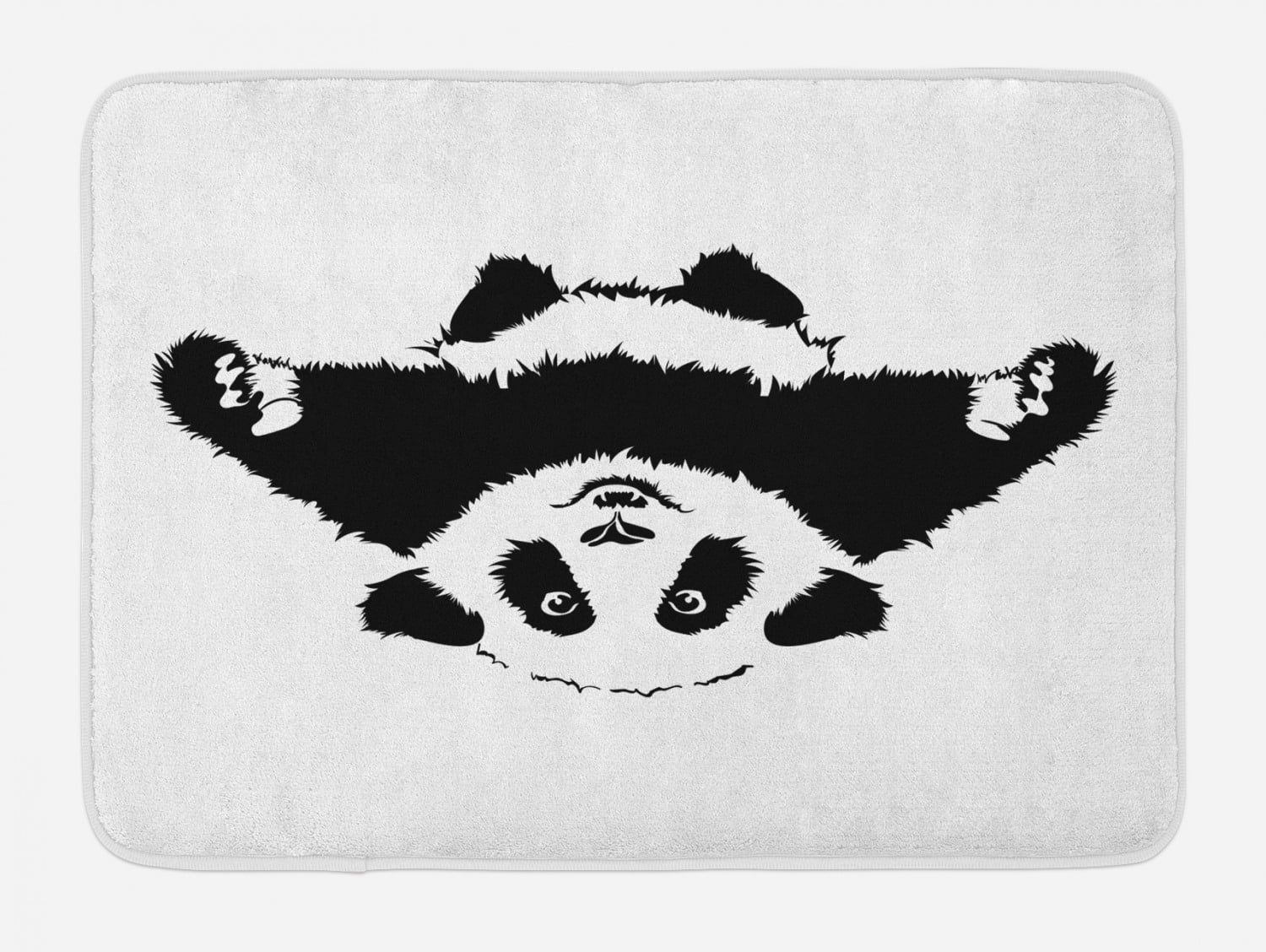 Panda Bath Mat, Funny Panda Wants to Hug and Cuddle Adorable Friendly ...