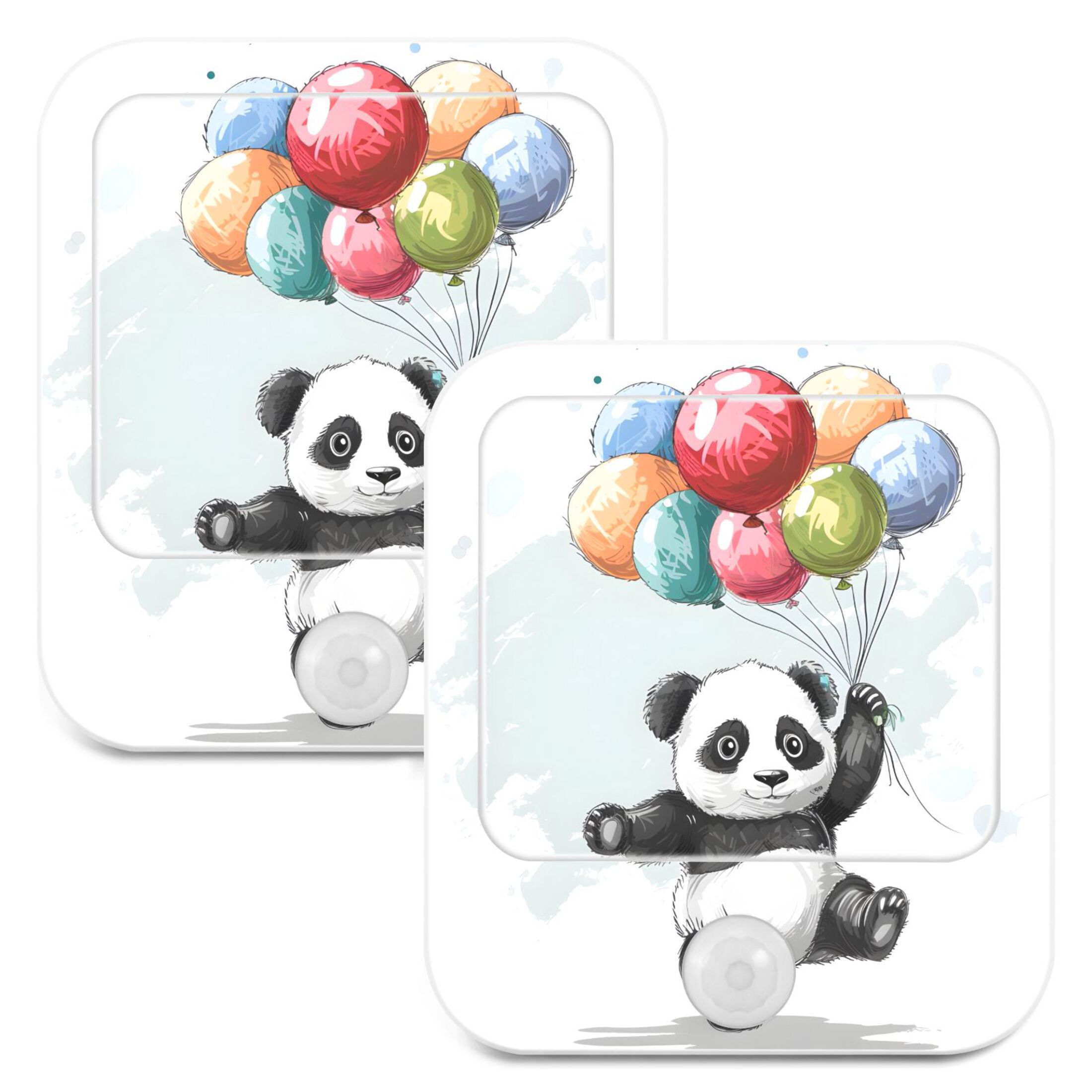 Panda Bear Balloons Night Lights Plug into Wall LED with Auto Light ...