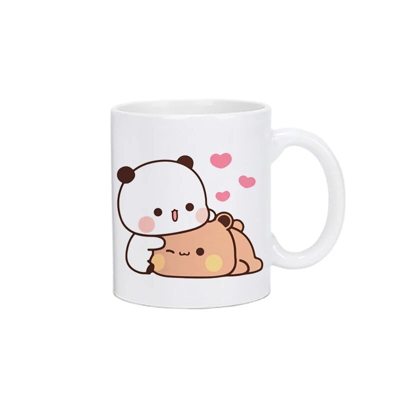 Panda Bear Bubu Dudu Coffee Milk Cup Mocha Cat Panda Bear Couple ...