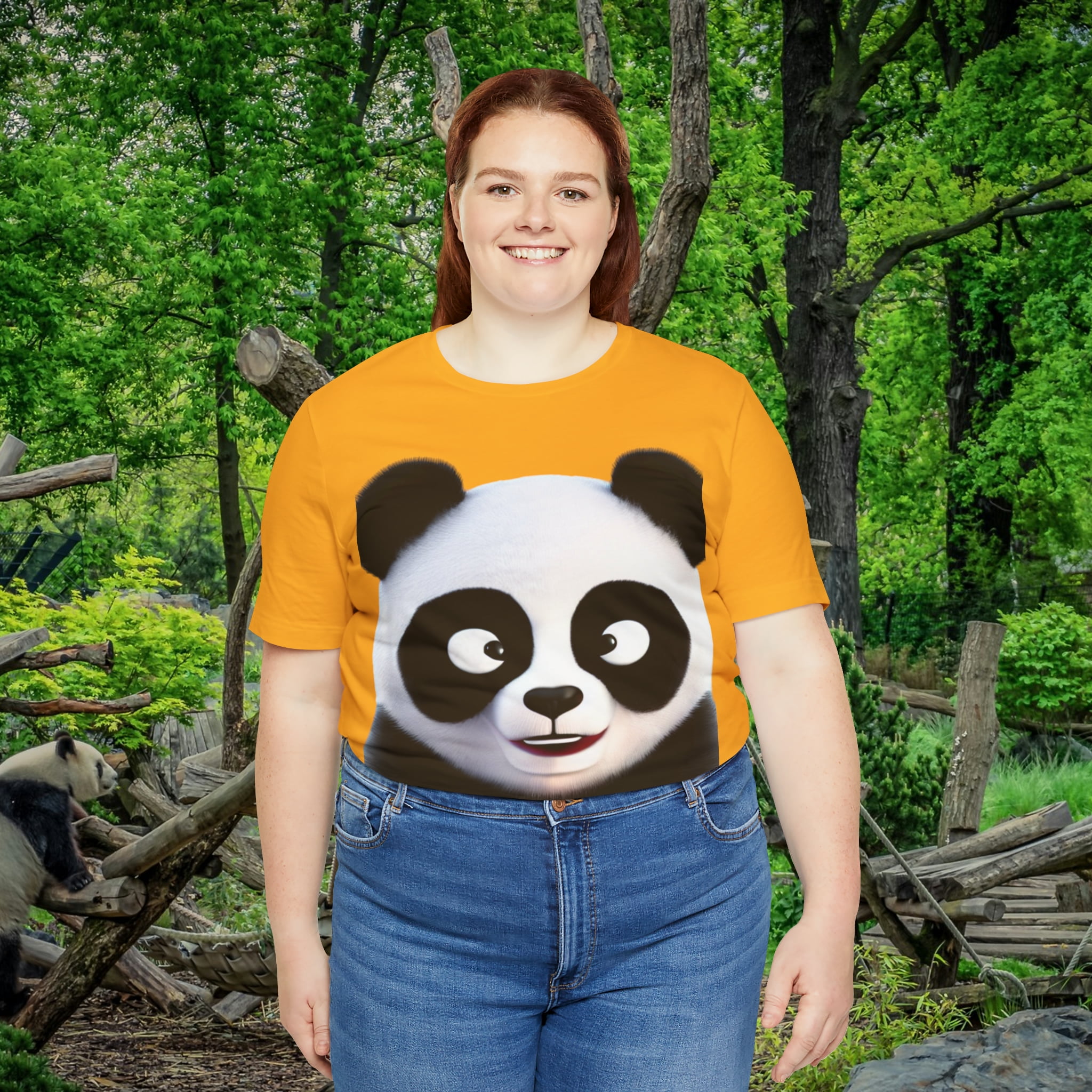 Panda Bear Design Is Hit for everyday wear Unisex Jersey Short Sleeve ...