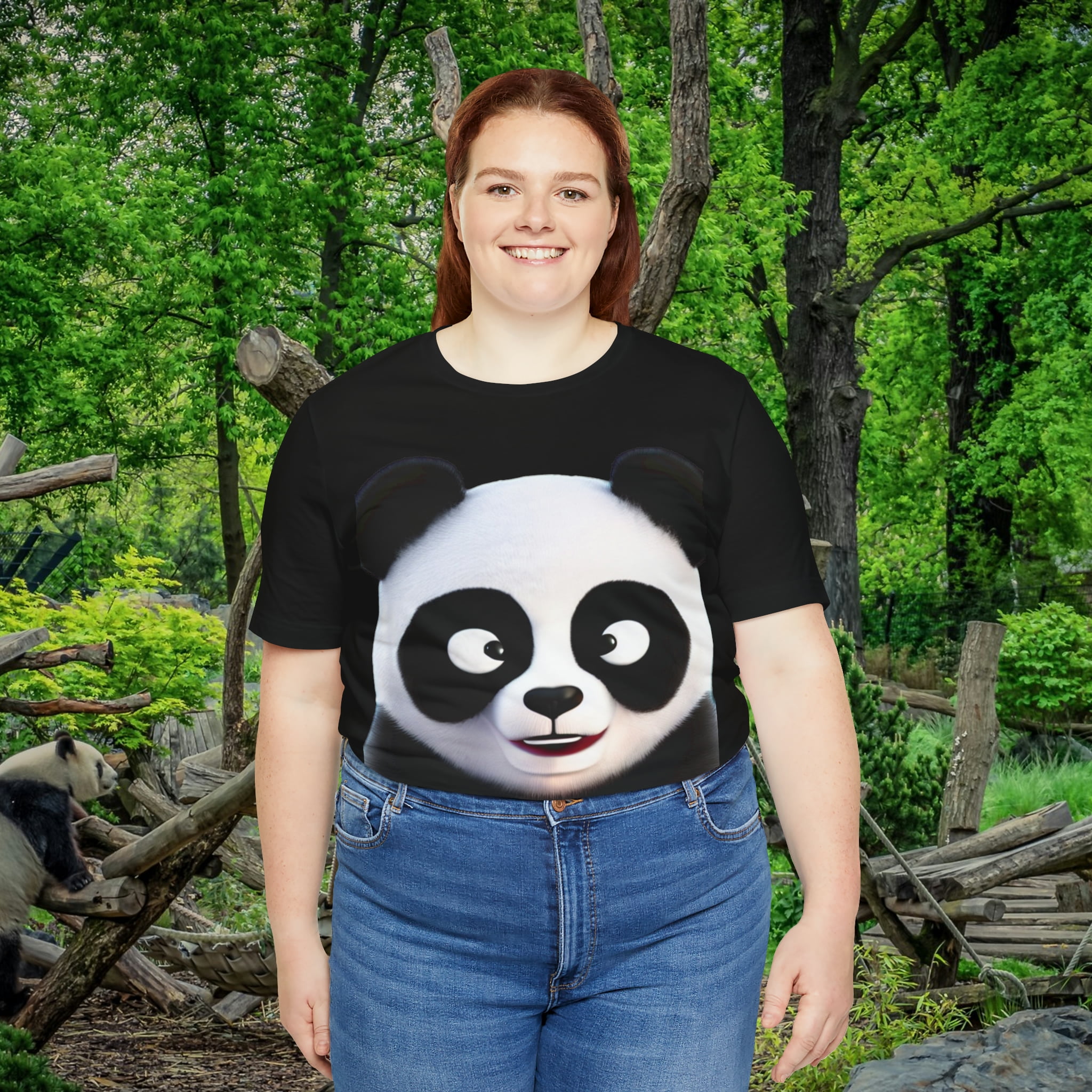 Panda Bear Design Is Hit for everyday wear Unisex Jersey Short Sleeve ...