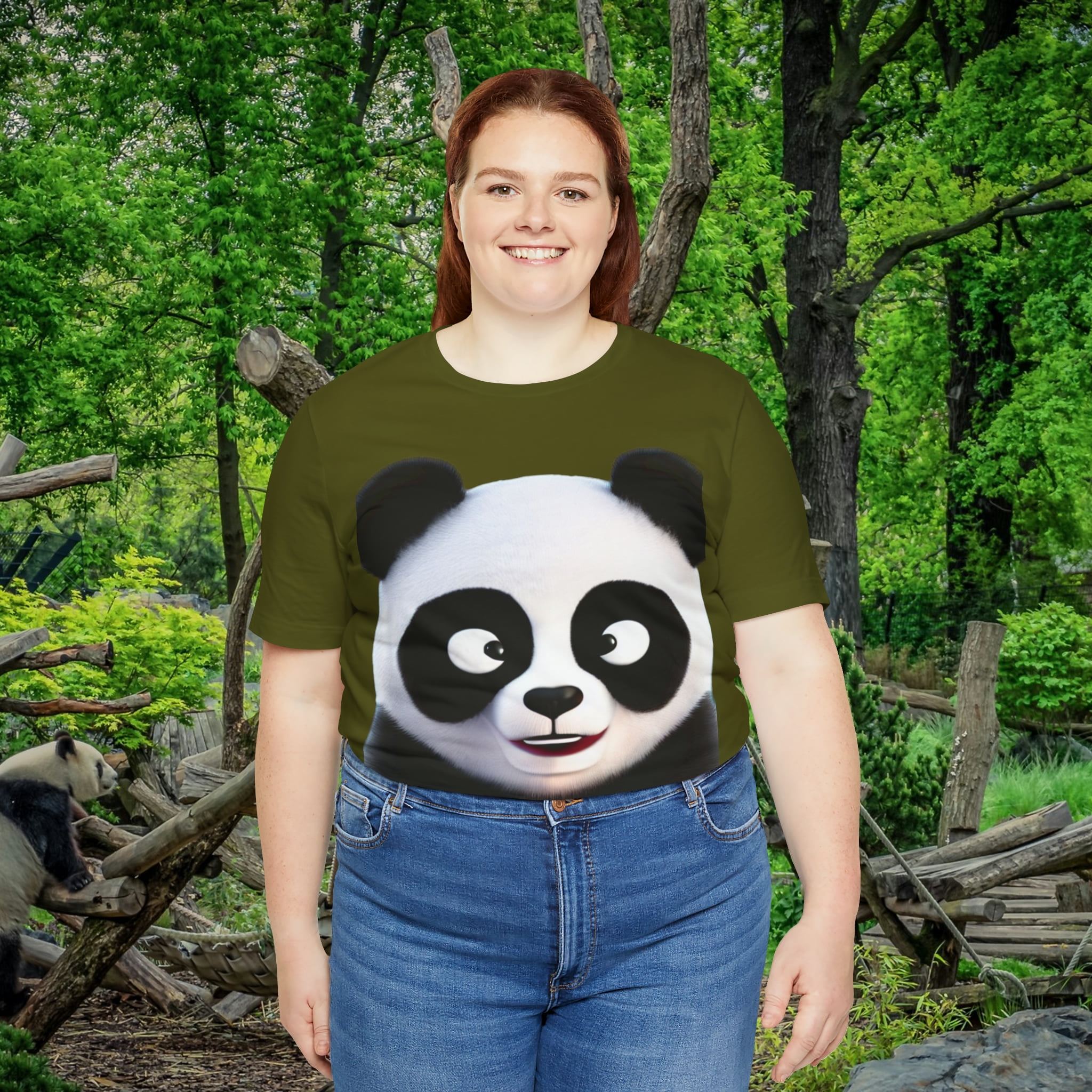 Panda Bear Design Is Hit for everyday wear Unisex Jersey Short Sleeve ...