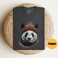 Panda Bear Graphic Tee Cute Panda Bear Shirt Womens Bear Shirt Panda ...