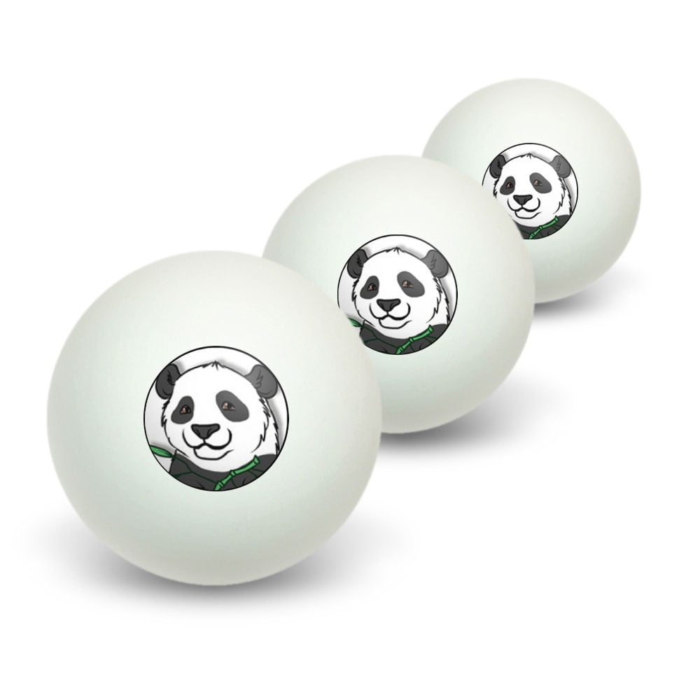 Panda Bear Novelty Table Tennis Ping Pong Ball 3 Pack - Walmart.com