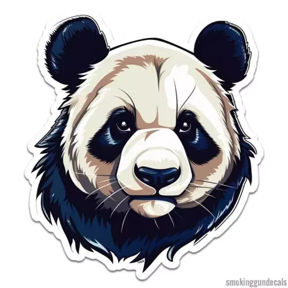 Panda Bear Sticker Indoor Outdoor Phone Decal Water Bottle Stickers Car ...