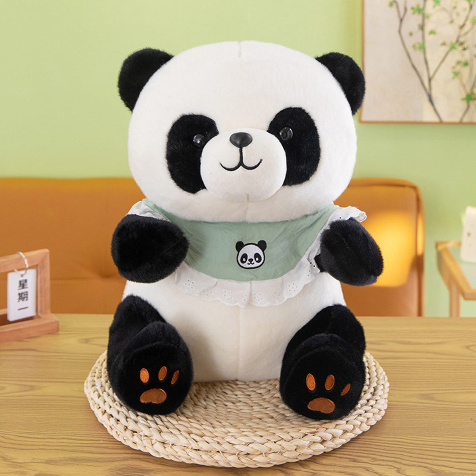 Panda Bear Stuffed Toy in Green Dress- 9.8-inch Dressed Panda Plush ...