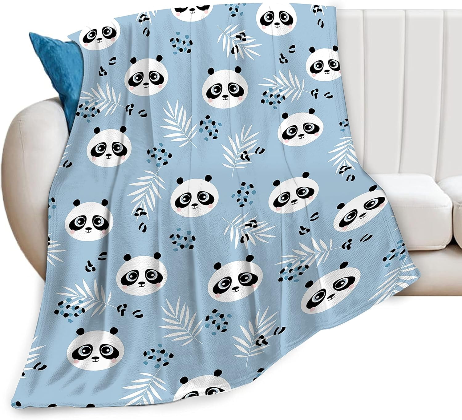 Panda Blanket Soft Cozy Cute Panda Throw Blanket Warm Plush Fuzzy ...