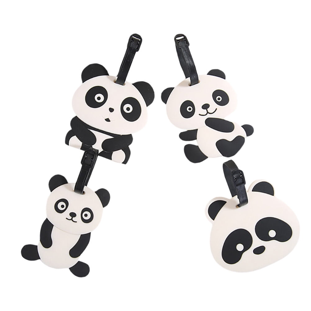 Panda Boarding Pass Labels Luggage Tag Cartoon Suitcase Tags Lovely ...