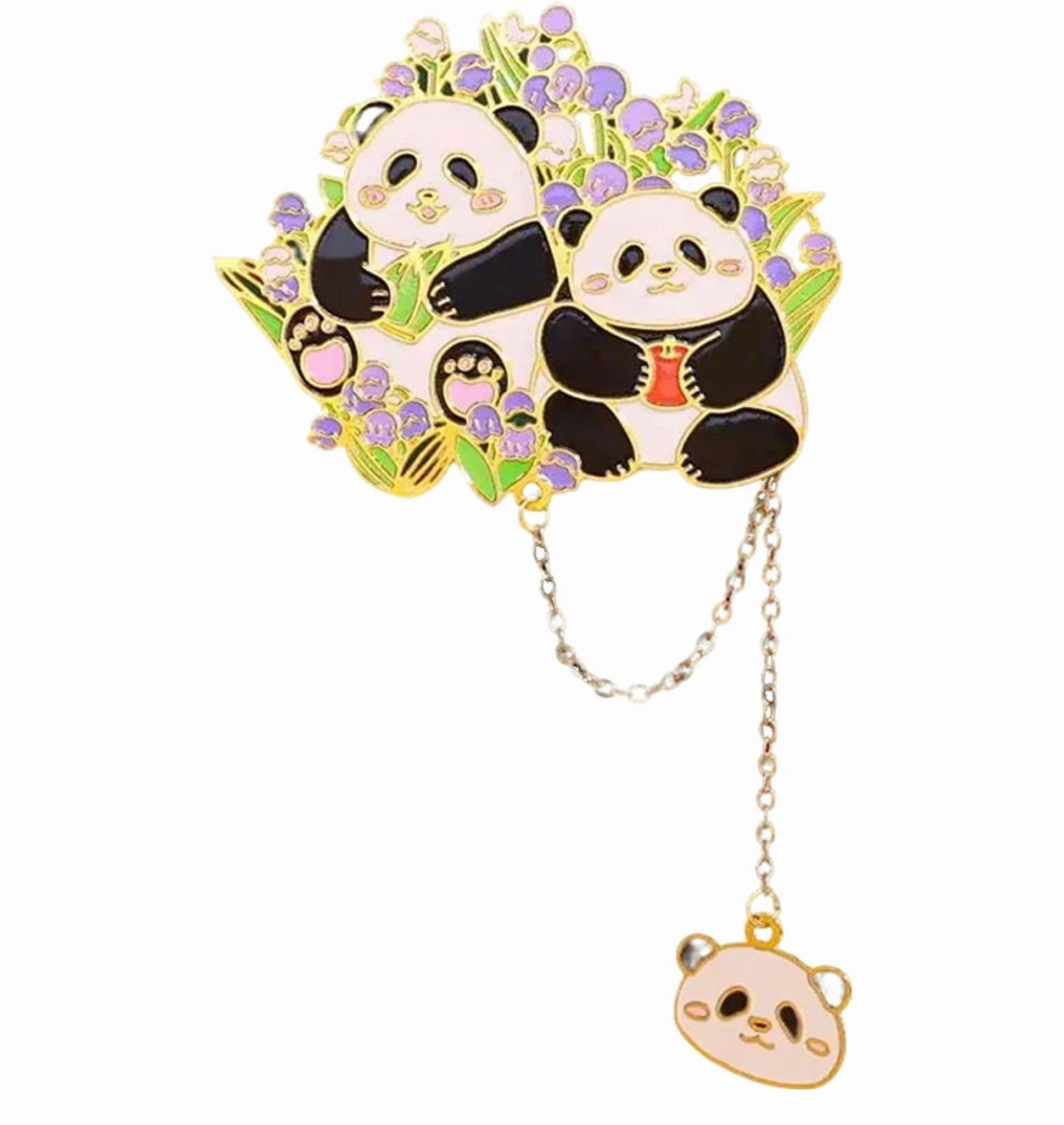 Panda Bookmarks Creative Page Marker Metal Bookmarks Lovely Reading ...