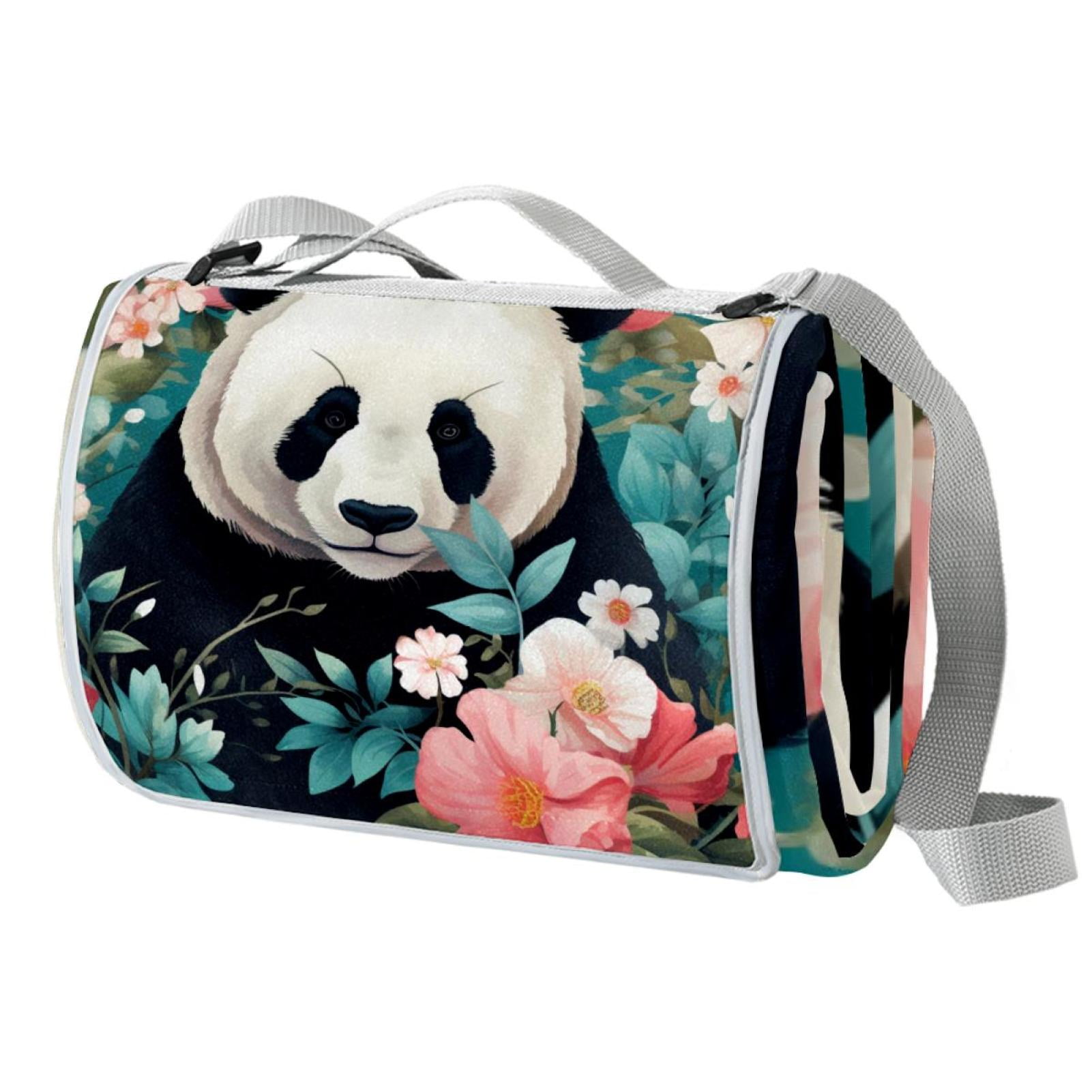 Panda Canvas Beach Blanket Picnic Mat for Outdoor Camping, Extra Large ...