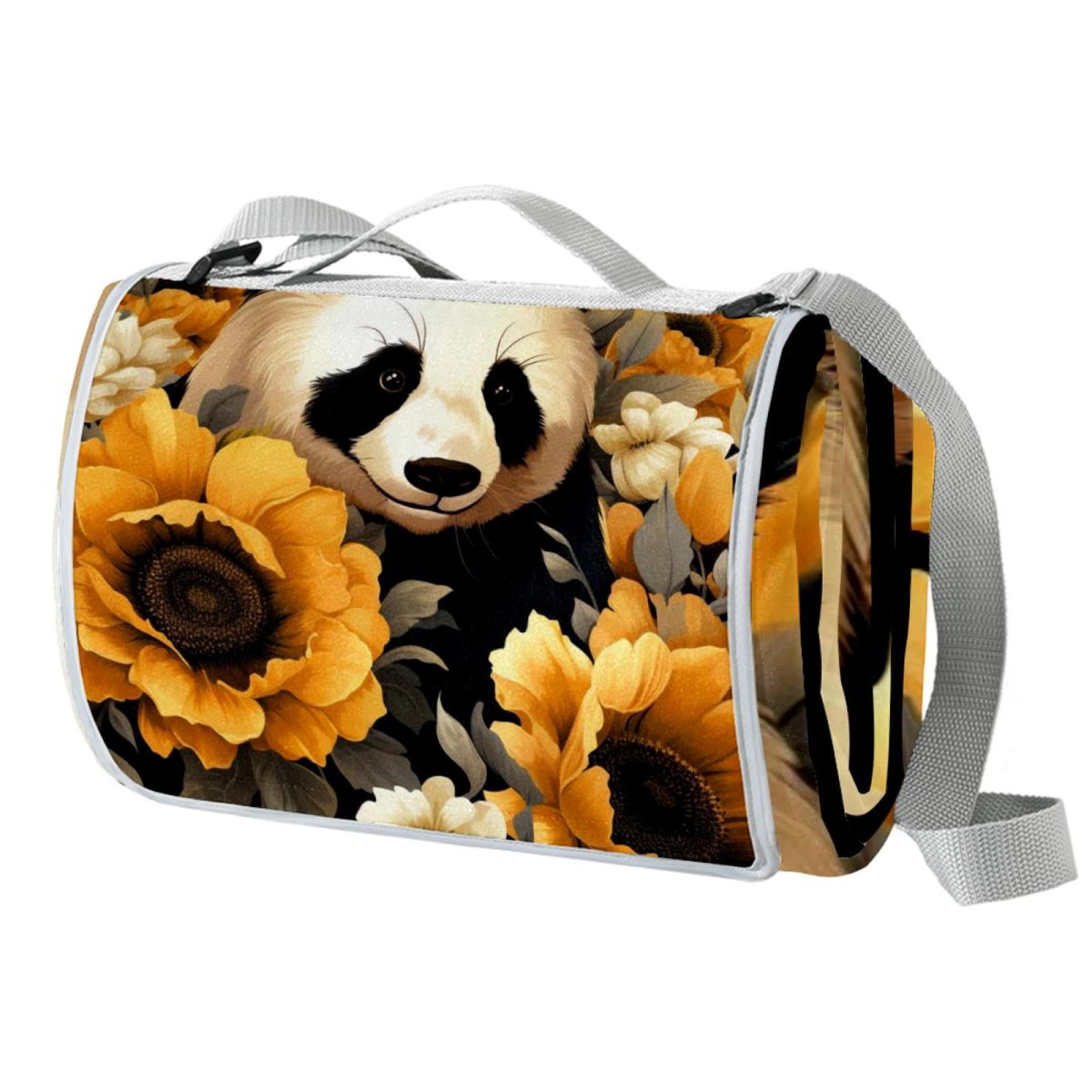 Panda Canvas Picnic Blanket Outdoor Waterproof Portable Mat for Camping ...