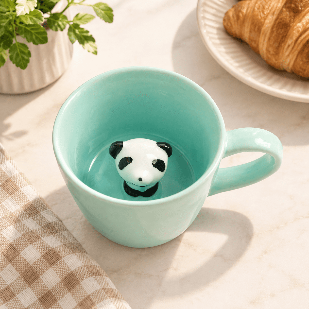 Panda Ceramic Cup 3dlide Mug Cute Handmade Figmugs Holiday And Birthday ...