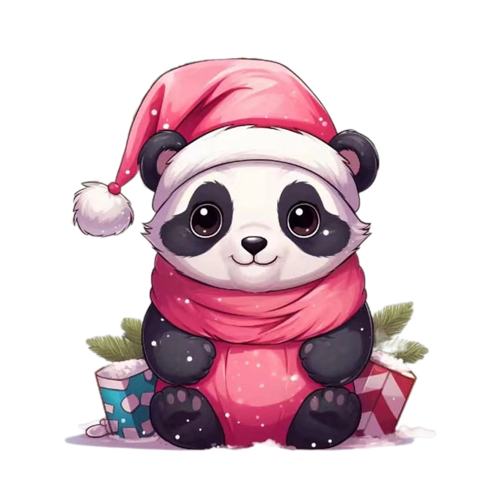 Panda Christmas Ornament for Christmas Tree Xmas Panda Hanging ...