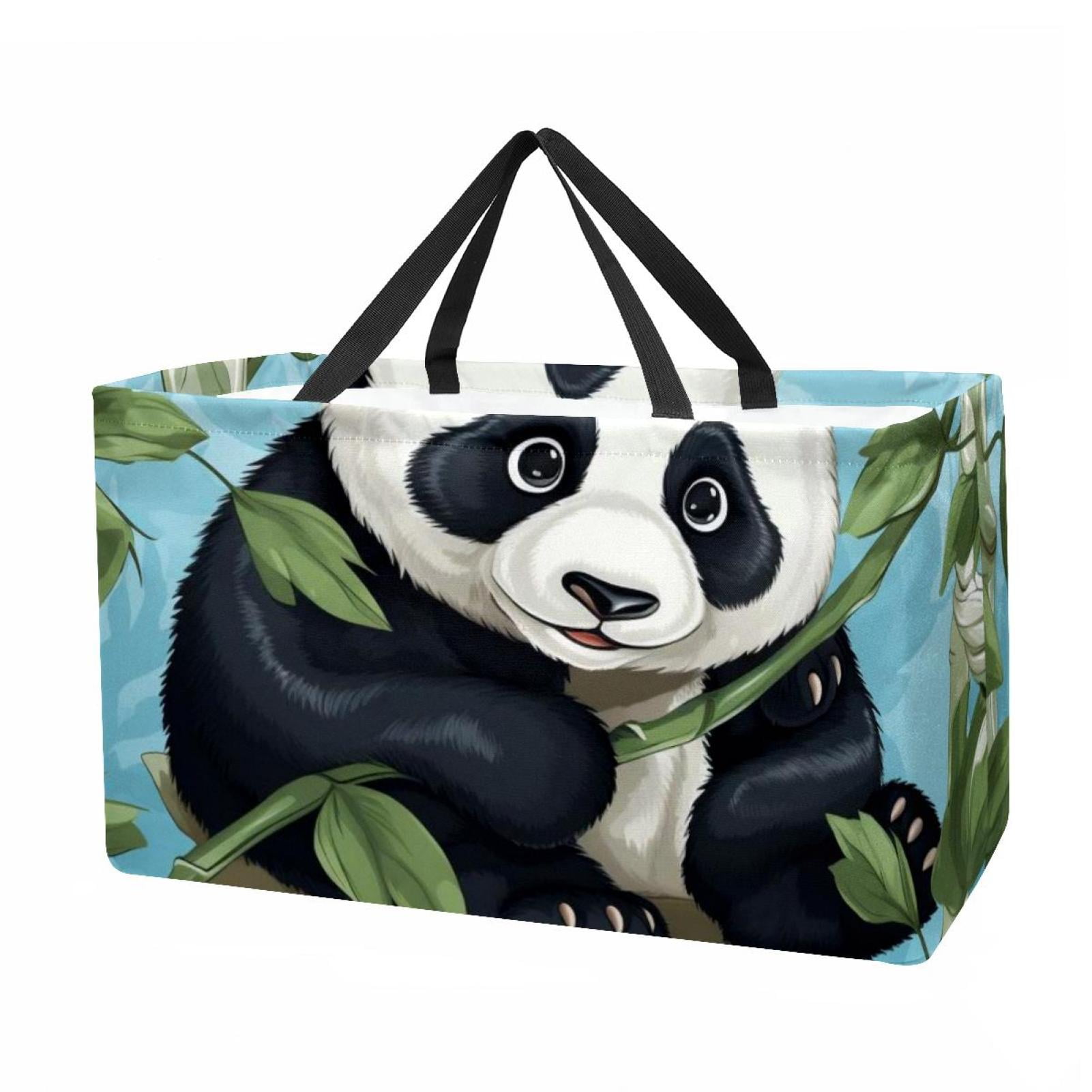 Panda Collapsible Oxford Cloth Storage Bin: Reusable, Foldable, and ...