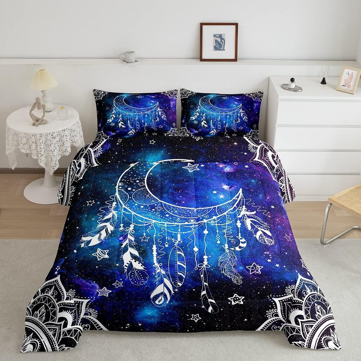 Panda Comforter Set Cartoon Panda Print Duvet Insert Black and White ...