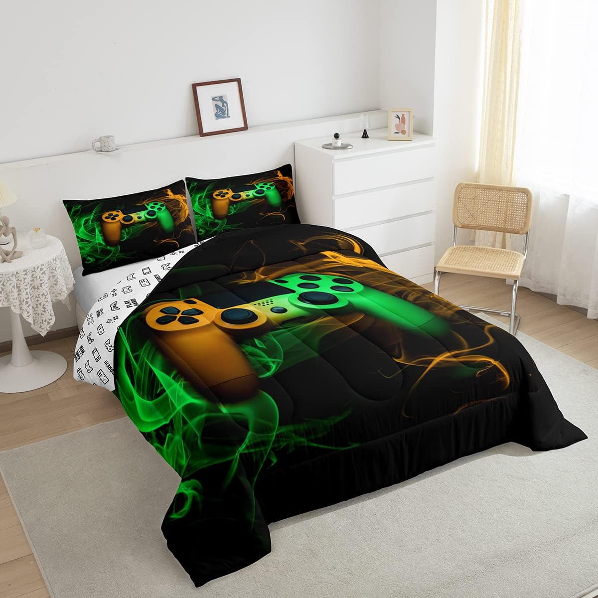Panda Comforter Set Cartoon Panda Print Duvet Insert Black and White ...