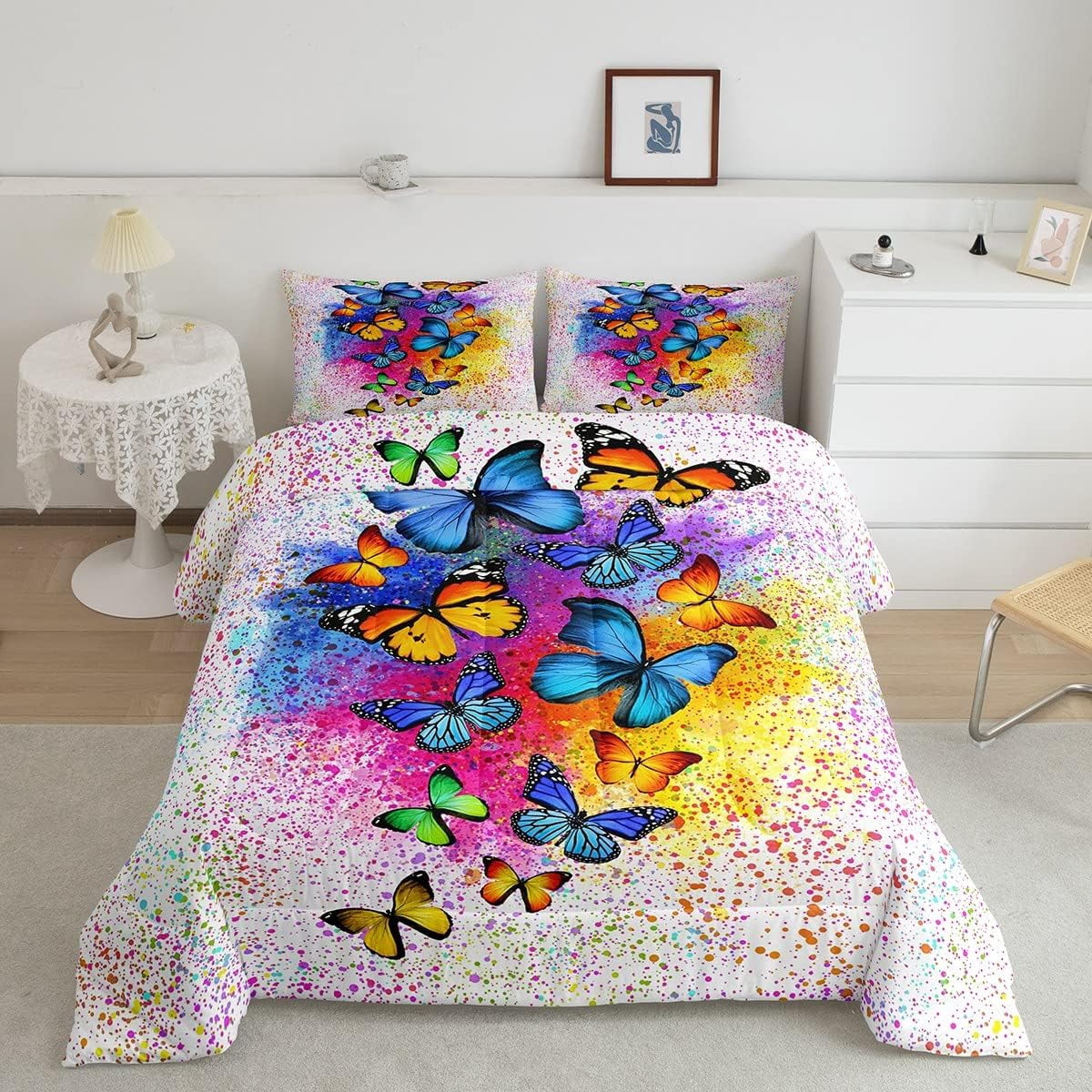 Panda Comforter Set Cartoon Panda Print Duvet Insert Black and White ...