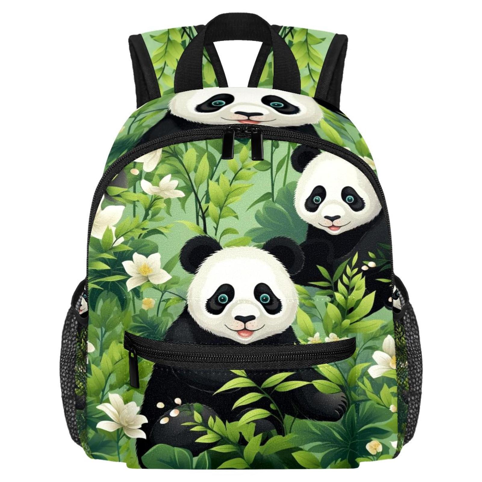 Panda Cute Book Bag with Adjustable Shoulder Strap, Large Capacity ...