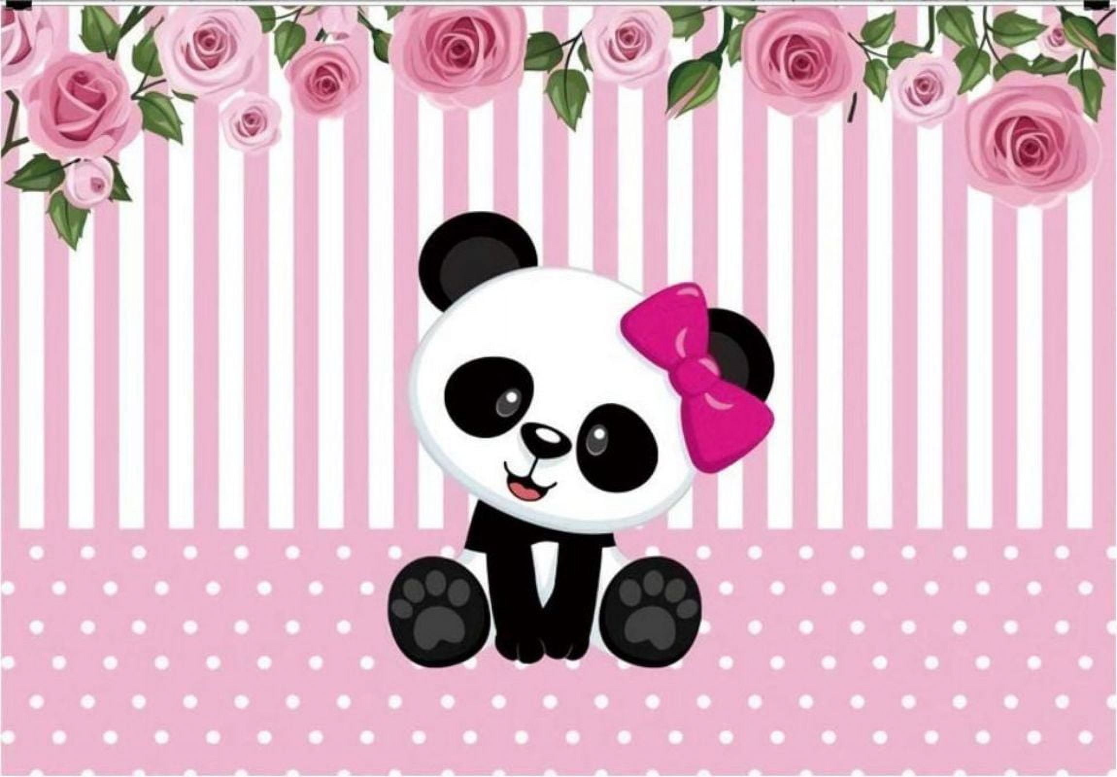 Panda Cute Cartoon Bamboo Zoo Background Party Photography Backdrops ...