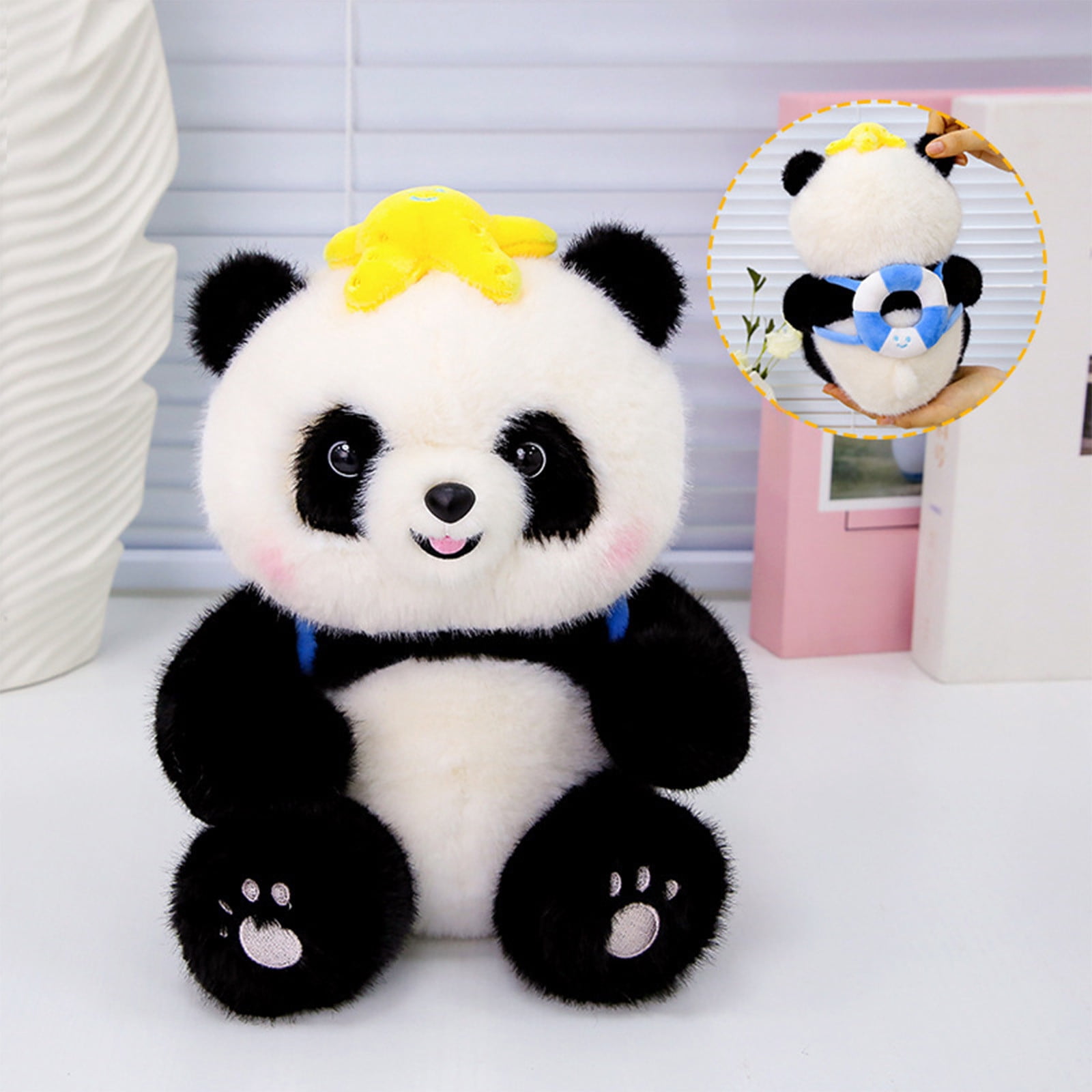 Panda Dolls with Swimming Ring, Soft Stuffed Plush Animal Toys ...