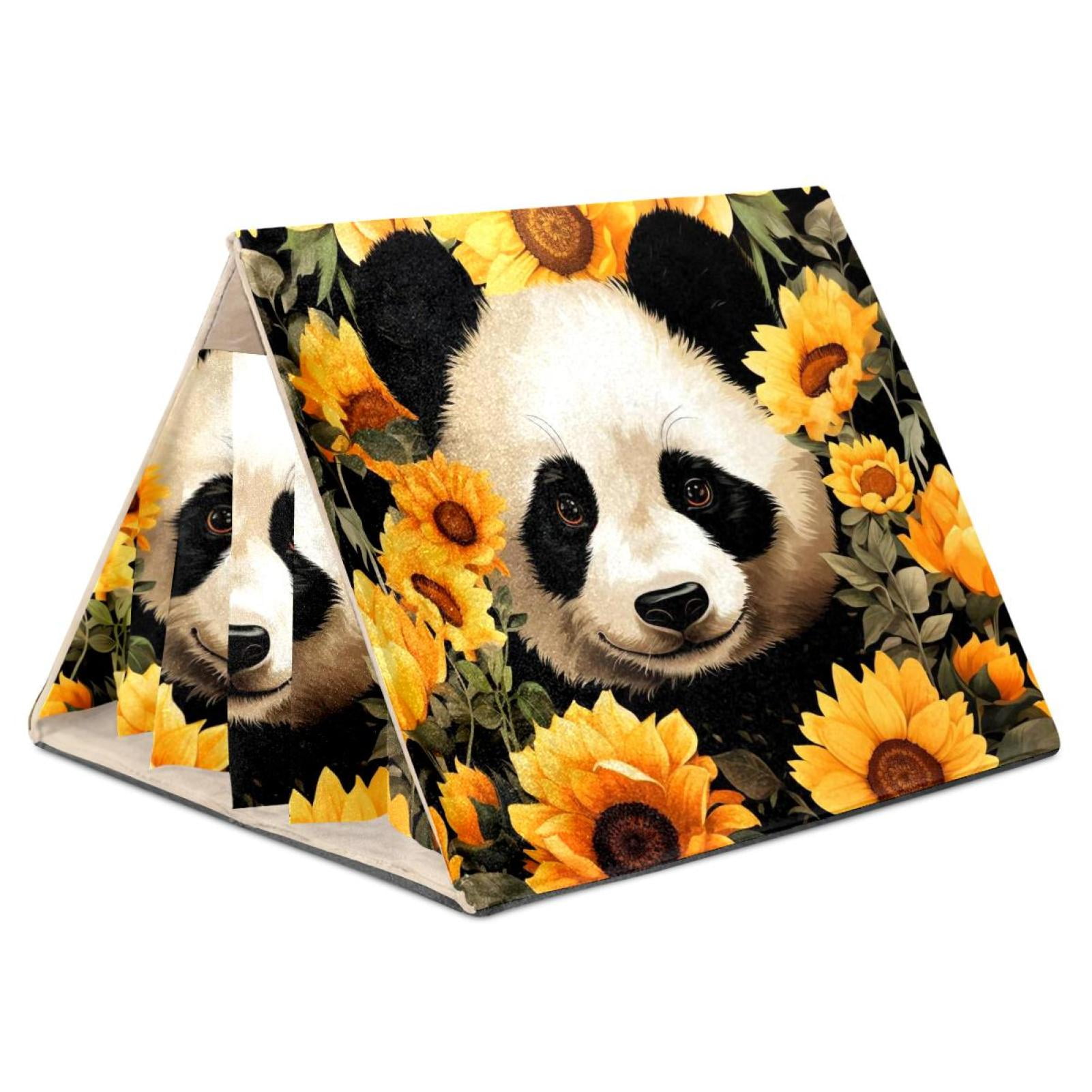 Panda Dutch Flannelette Hamster House with PP Board Support, Washable ...