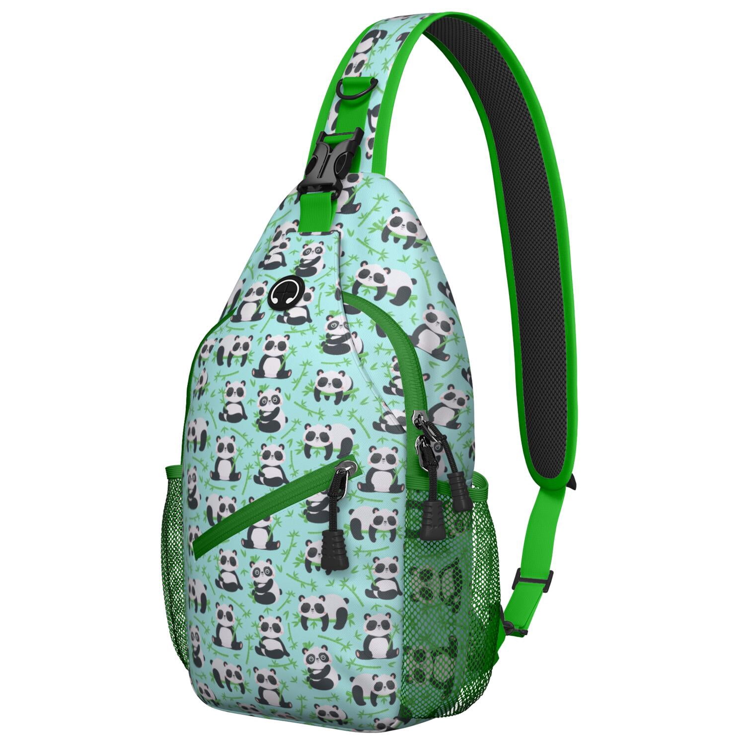 Panda Face Minimalist Sling Bag - Small Shoulder Pack for Essentials ...