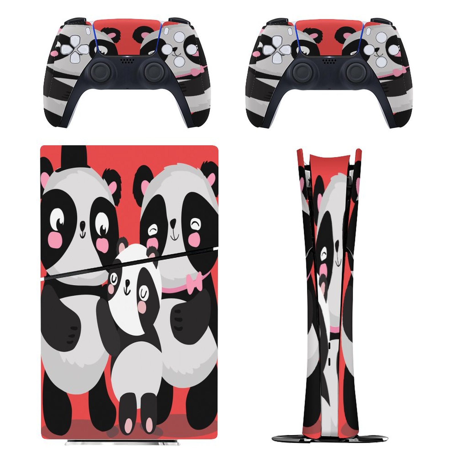 Panda, Family, China PS5/PS5 Slim Digital Disc Skin Sticker For Console ...