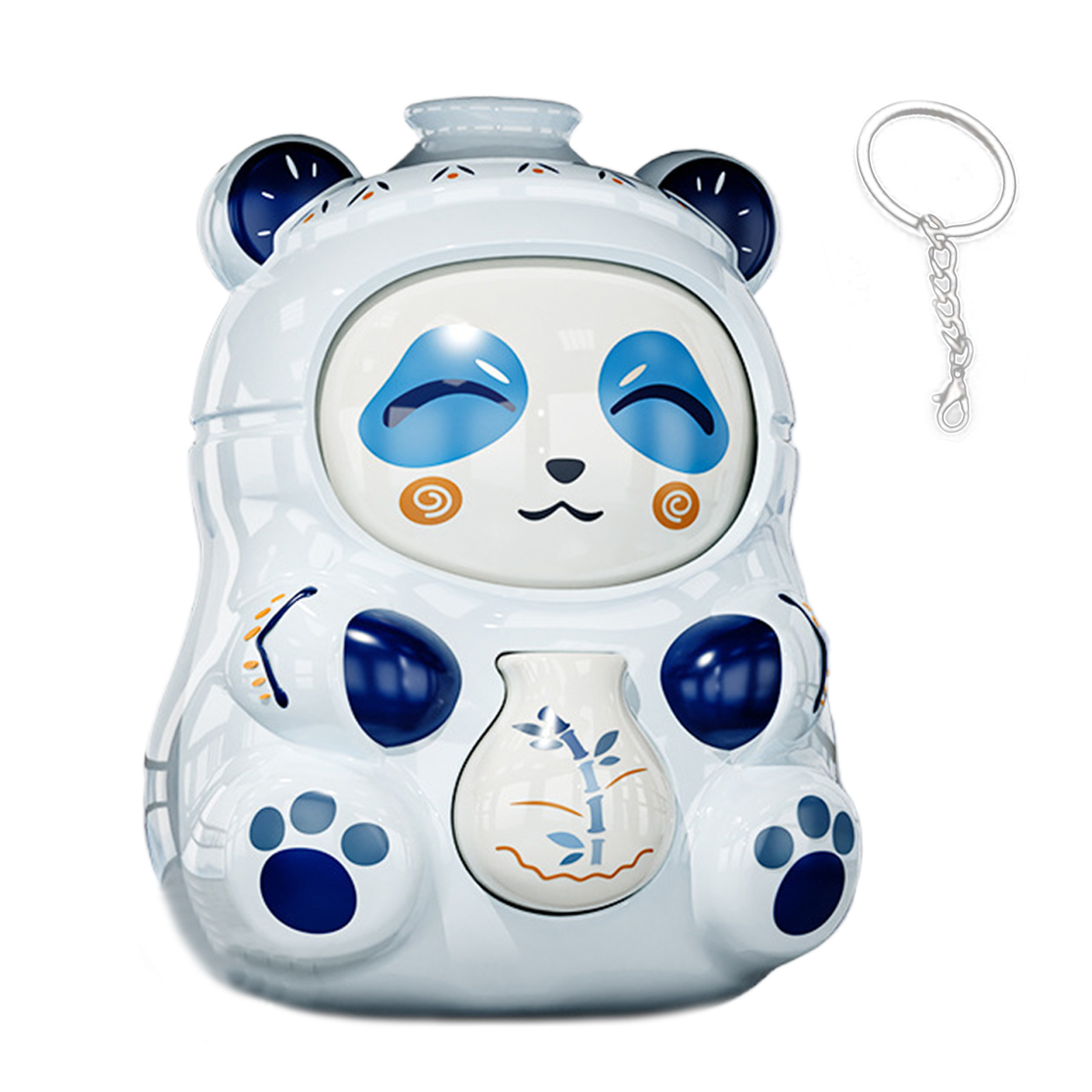 Panda Figurine,Desktop Face Changing Panda Statue,Multi Functional Room ...