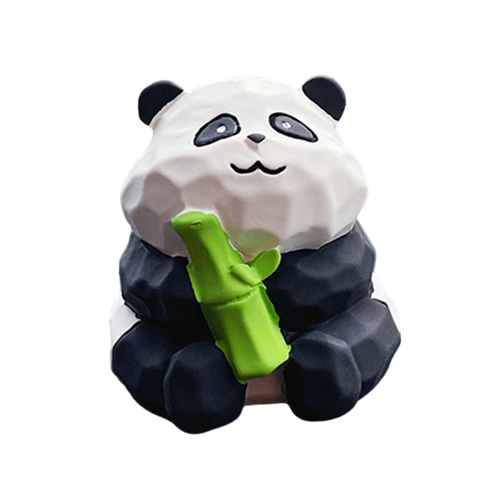 Panda Figurine Mini Animal Statue Adorable Appearance Funny Posture ...