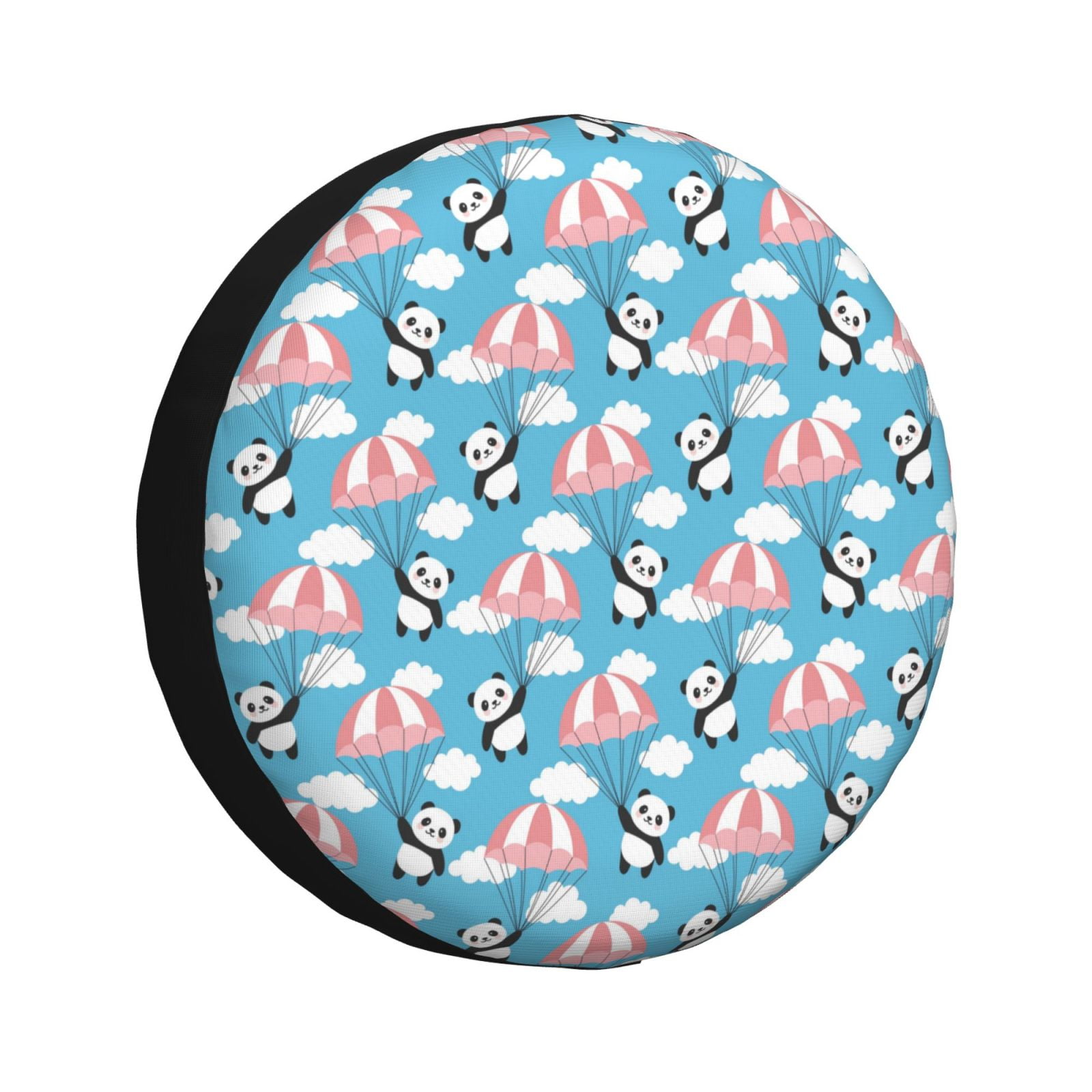 Panda Flying in the Sky Spare Tire Cover for Trailer Camper RV Truck ...