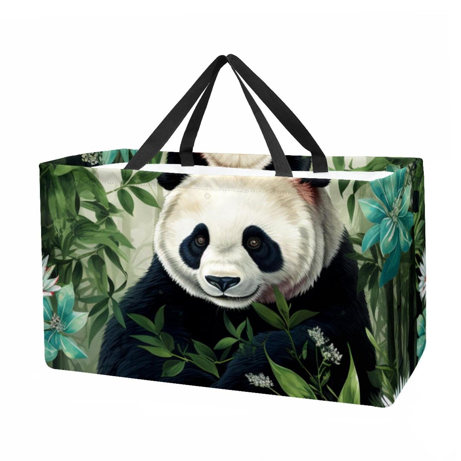 Panda Foldable Reusable Oxford Cloth Laundry Basket - Large Capacity ...