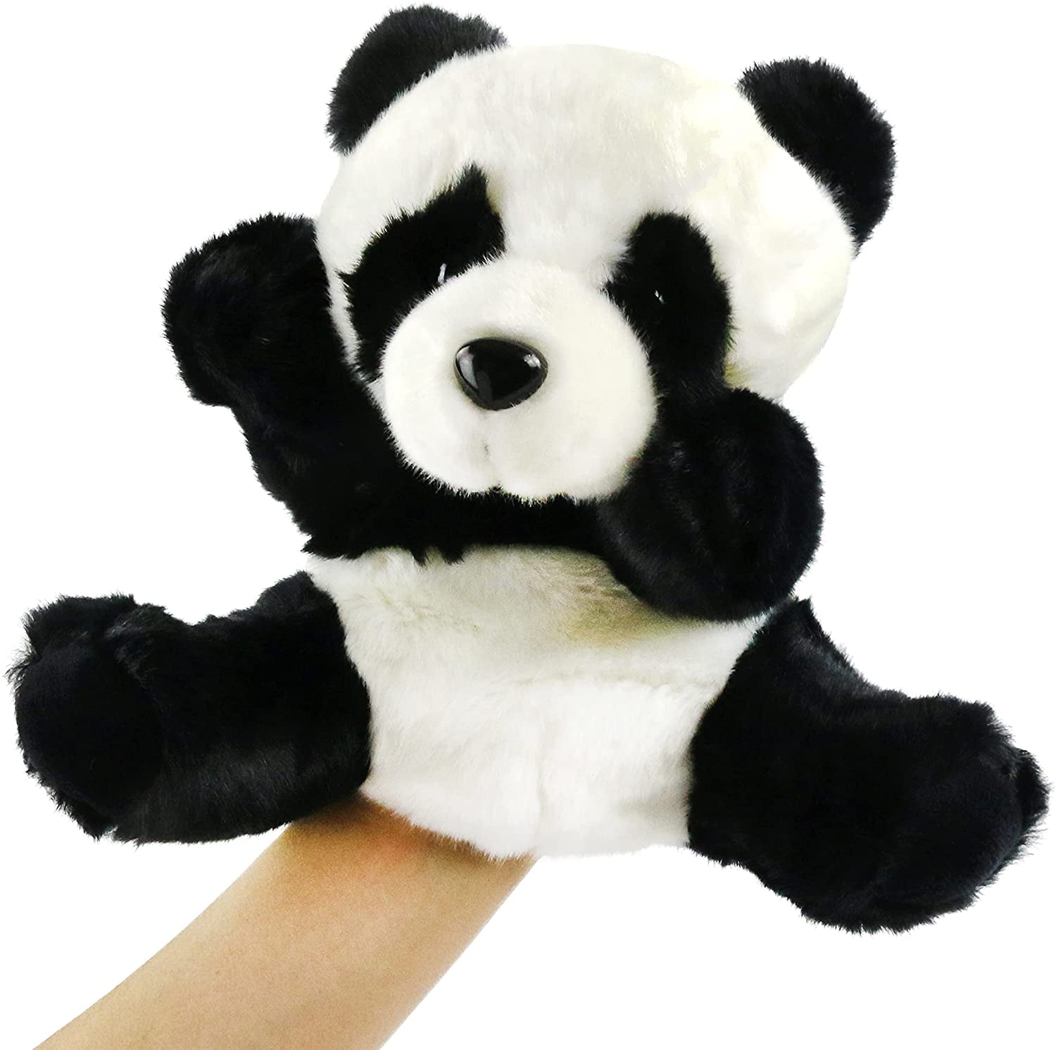Panda Hand Puppet Jungle Friends Plush Animals Toy for Imaginative Play ...