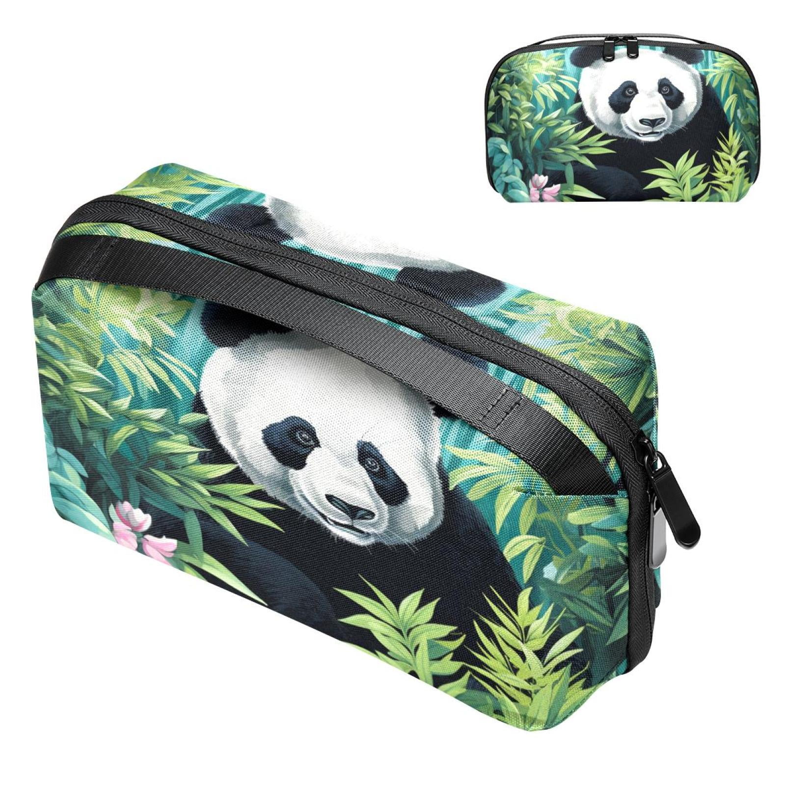 Panda Hard Drive and Cord Storage Organizer PC Case, Waterproof Oxford ...