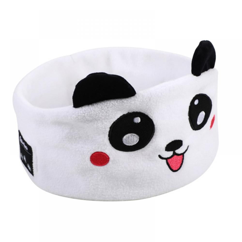 Panda Headband Eye Mask & Headphones, Kids Adult Wireless Animal ...