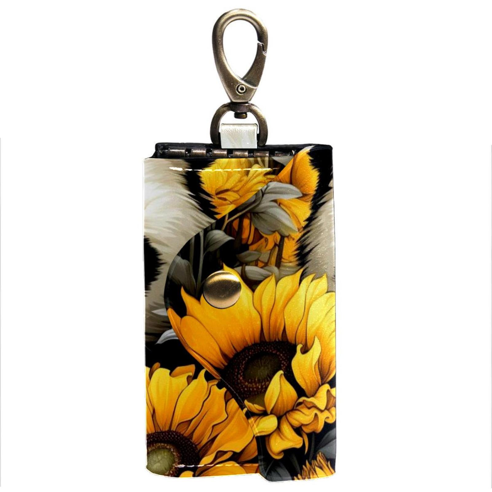 Panda Key Case Card ID Holder Wallet with 6 Hooks and Side Pockets ...