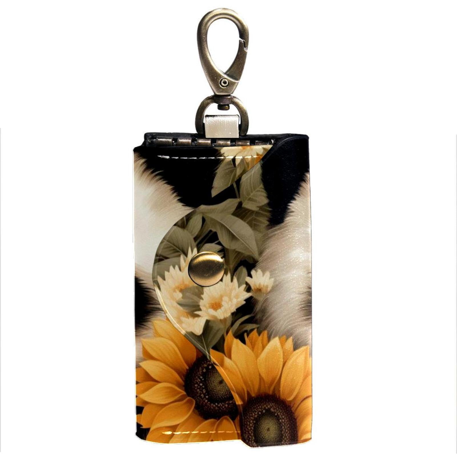 Panda Key Pouch Car Key Case Key Wallet Card ID Holder with 6 Hooks and ...