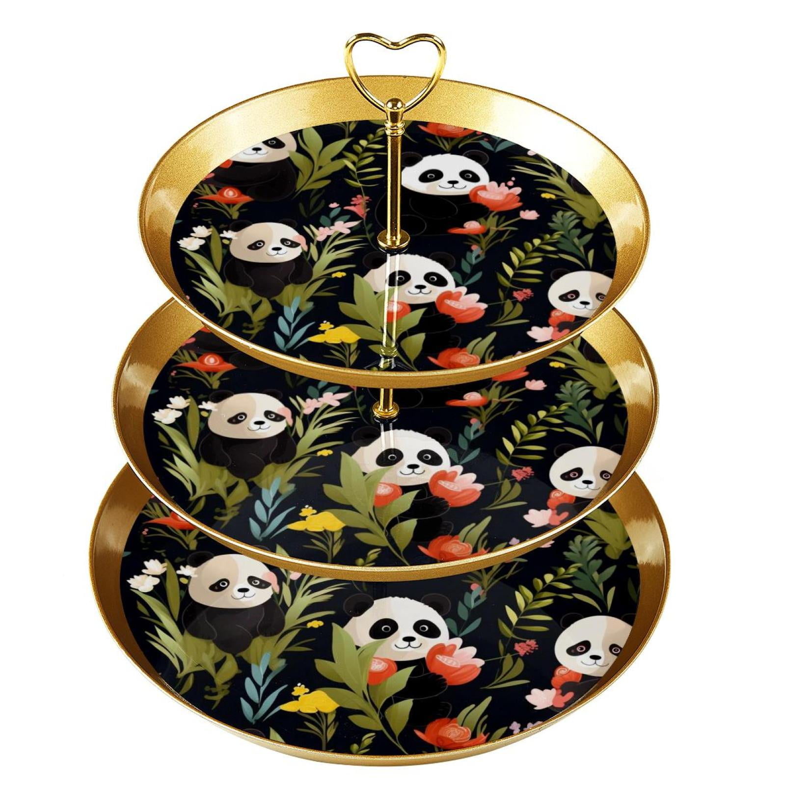 Panda Kitchen Organizer Stand with Plastic Discs and Iron Pillars ...