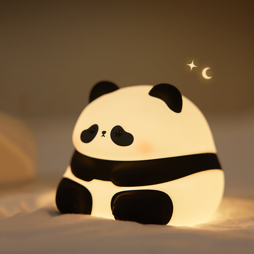 Panda LED Little Night Light, Squishy Cute Panda Light With Silicone ...
