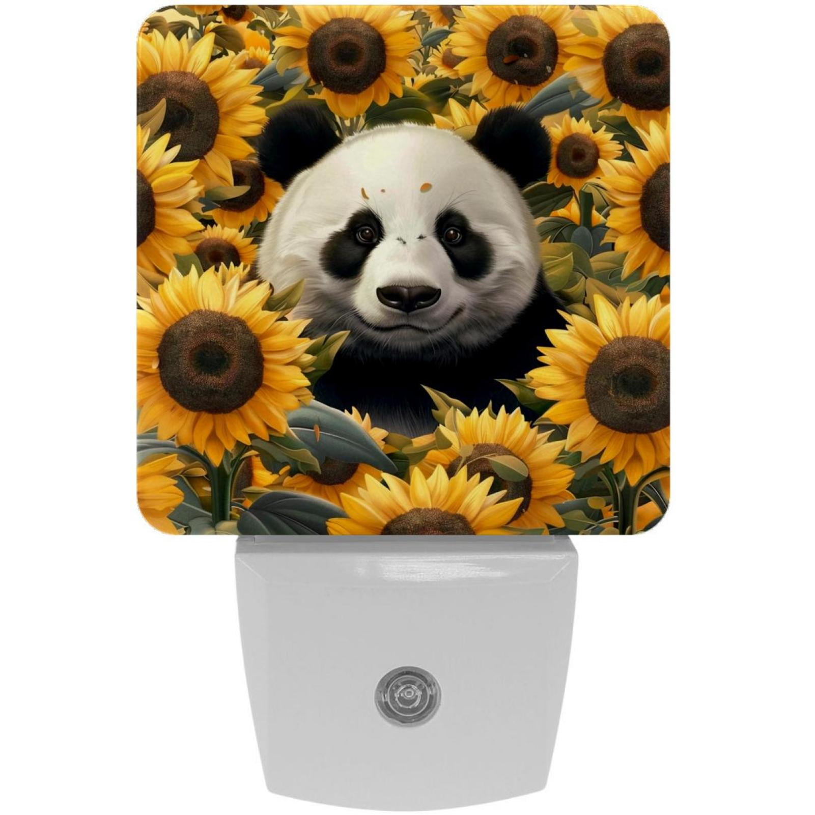 Panda LED Square Night Light - Small and Bright Square-shaped LED Night ...
