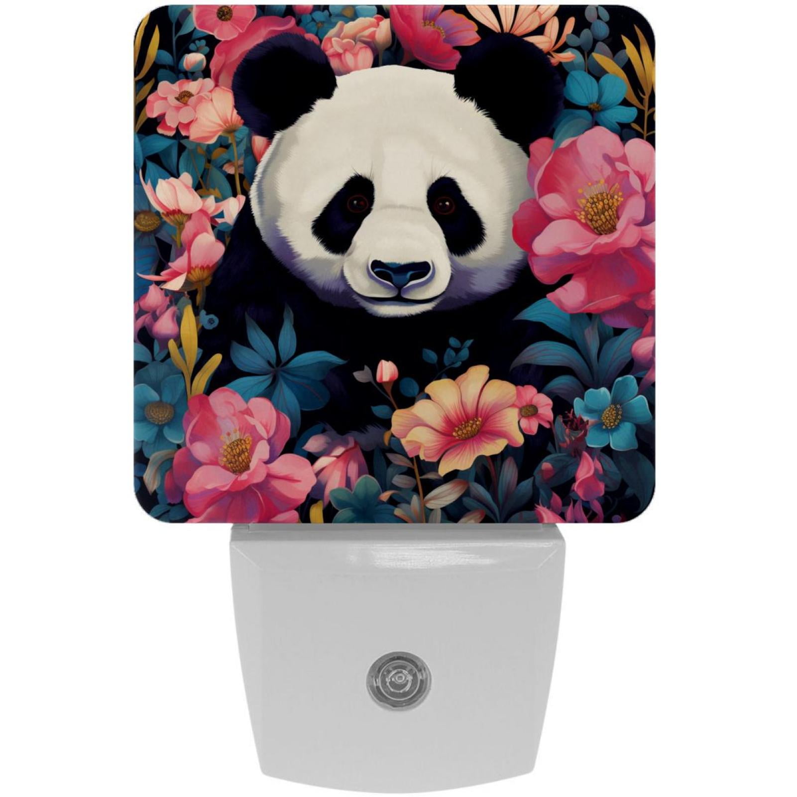 Panda LED Square Night Light - Small and Bright Square-shaped LED Night ...