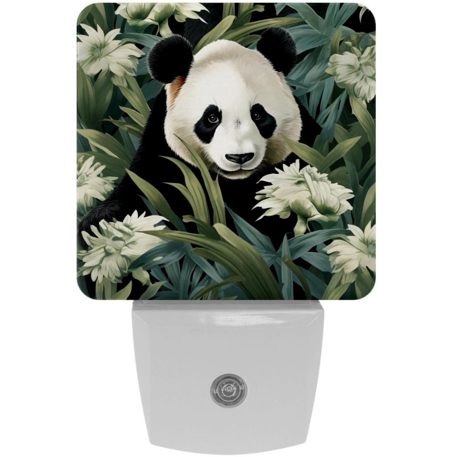 Panda LED Square Night Light - Small and Bright Square-shaped LED Night ...
