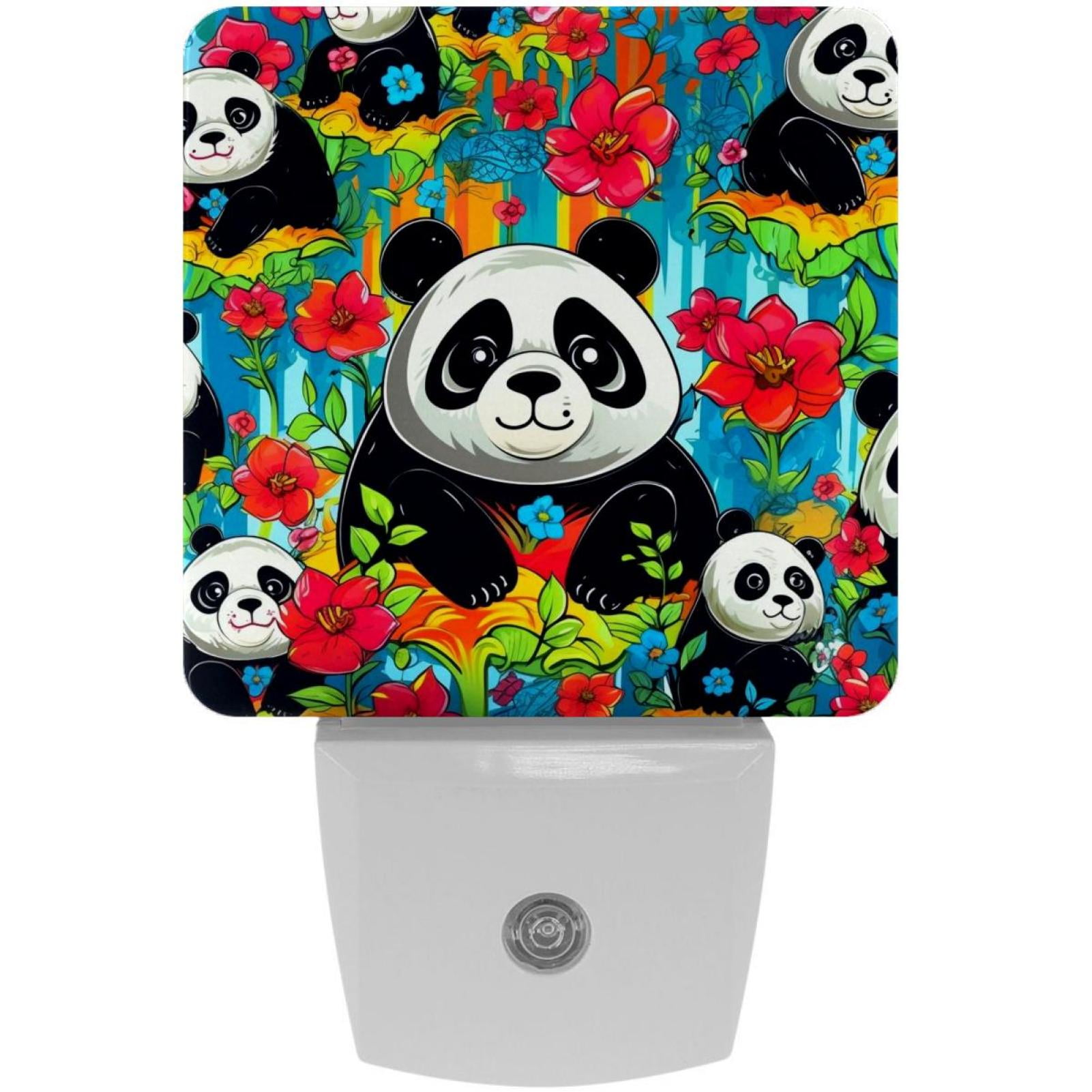 Panda LED Square Night Lights - Energy Efficient and Stylish Bedroom ...